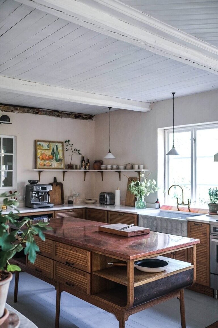 A DeVOL Haberdasher Kitchen In A Swedish Countryside Cottage - The Nordroom