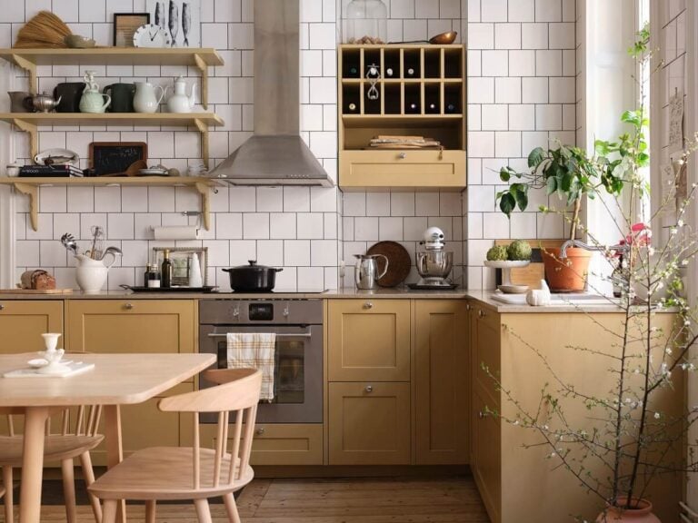 A Light Nordic Home with Ochre Yellow Kitchen - The Nordroom