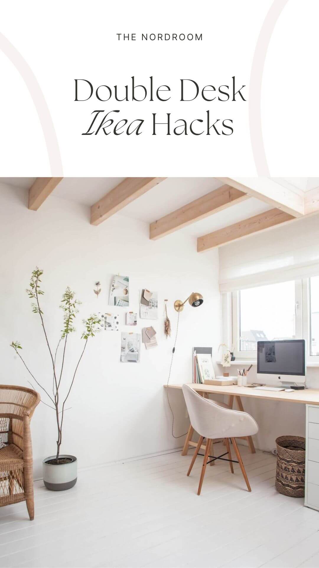 Double Desk IKEA Hacks That Will Boost Your Productivity - The Nordroom