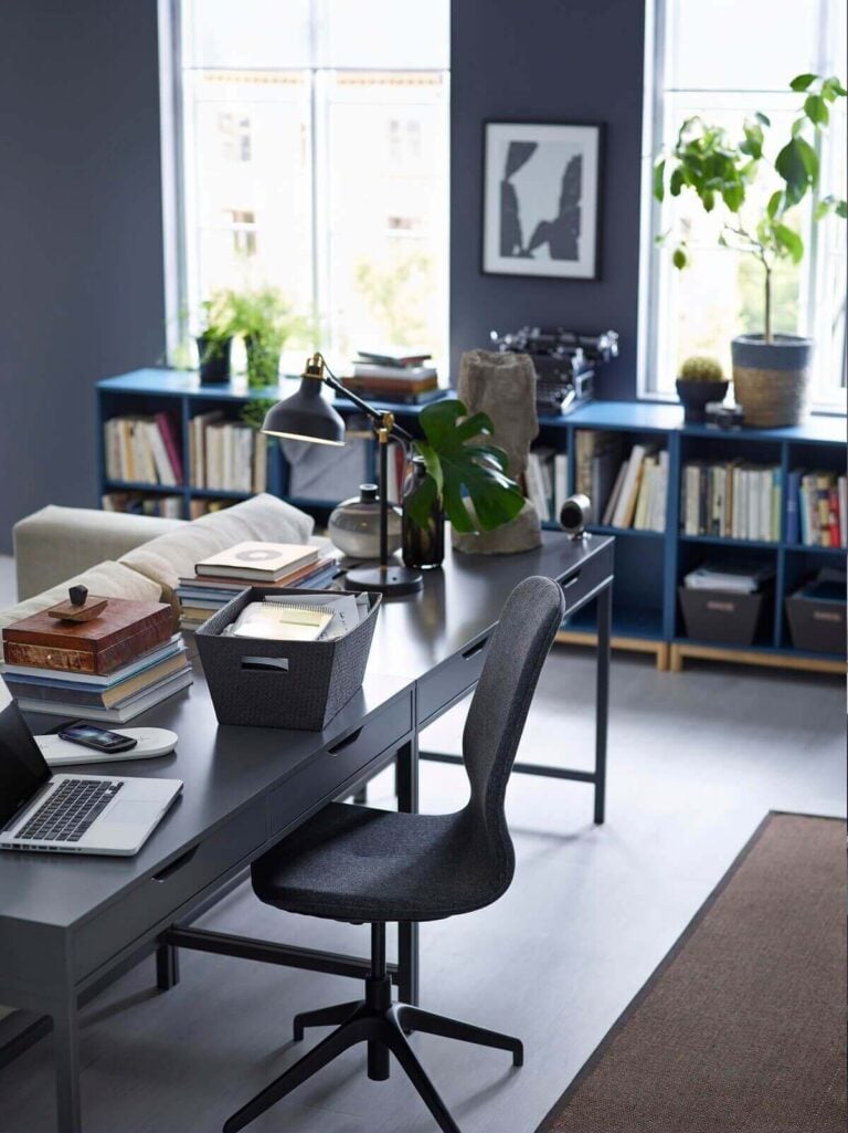 Double Desk IKEA Hacks That Will Boost Your Productivity - The Nordroom