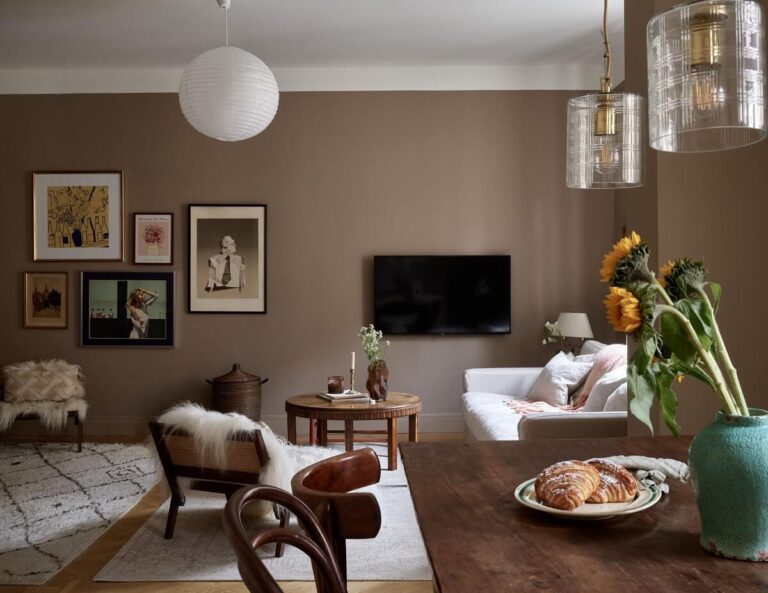 A Warm Nordic Apartment with Light Brown Walls - The Nordroom