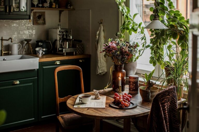 A Cozy Green Kitchen in a Vintage Attic Apartment - The Nordroom
