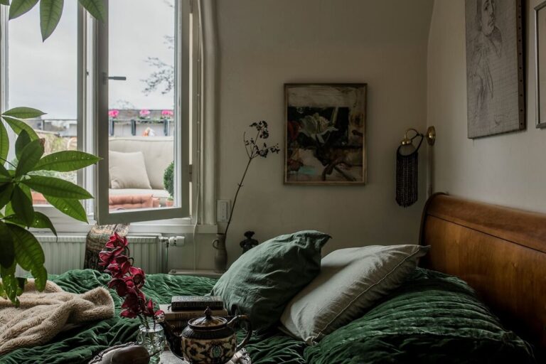 A Cozy Green Kitchen in a Vintage Attic Apartment - The Nordroom