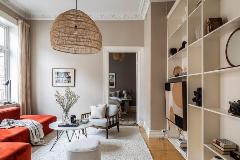 An Oslo Apartment Painted in Warm Color Tones - The Nordroom