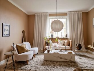 A Warm Beige Studio Apartment in Sweden - The Nordroom