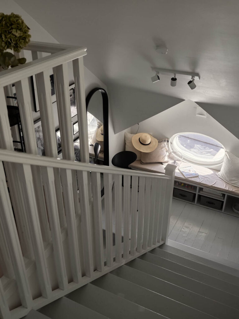 A Small Attic Apartment with Industrial Glass walls - The Nordroom