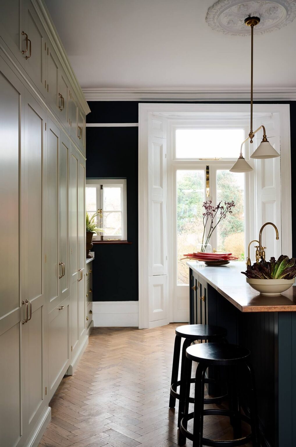A Green and Greige deVOL Kitchen in a Victorian Townhouse - The Nordroom