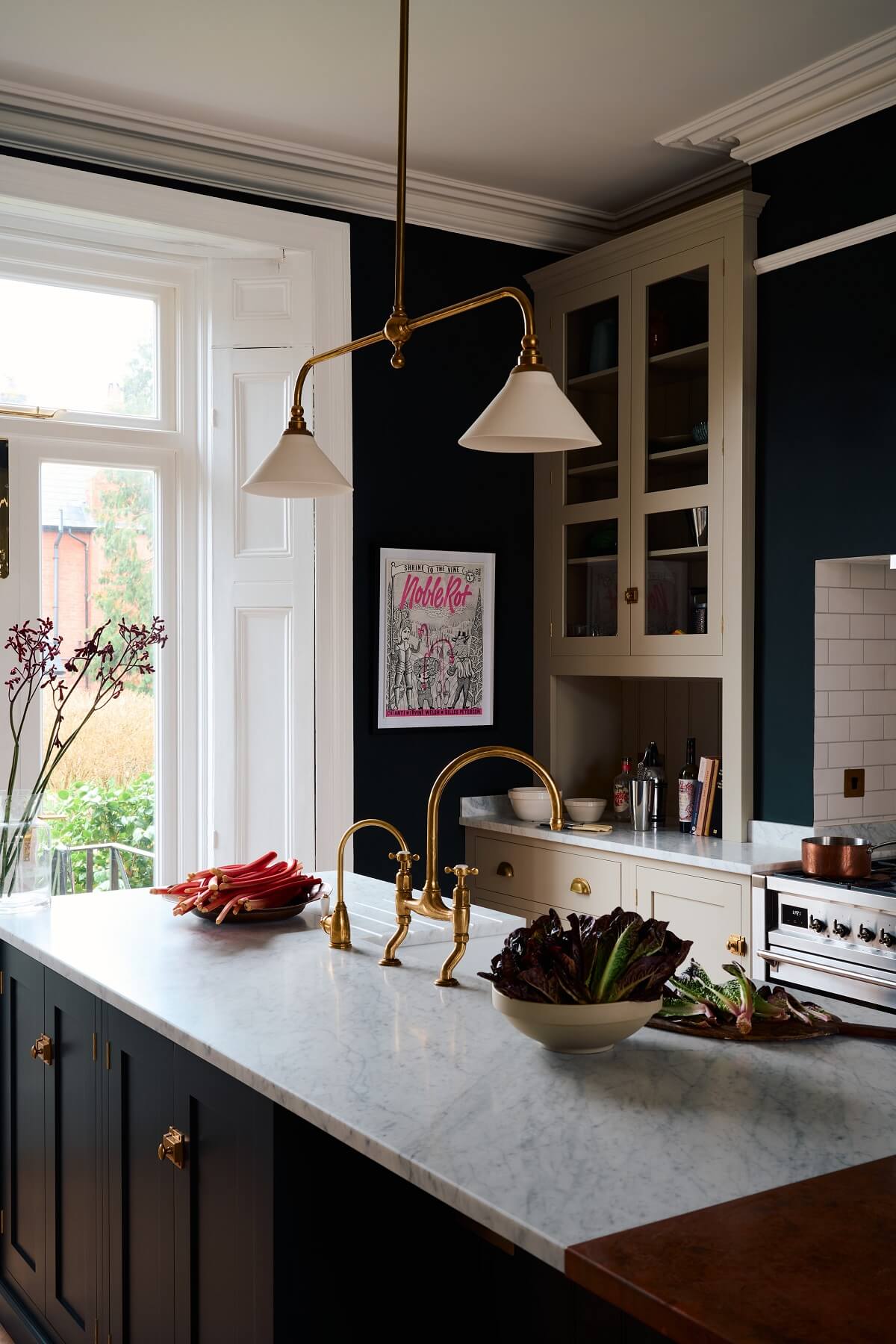 A Green and Greige deVOL Kitchen in a Victorian Townhouse - The Nordroom