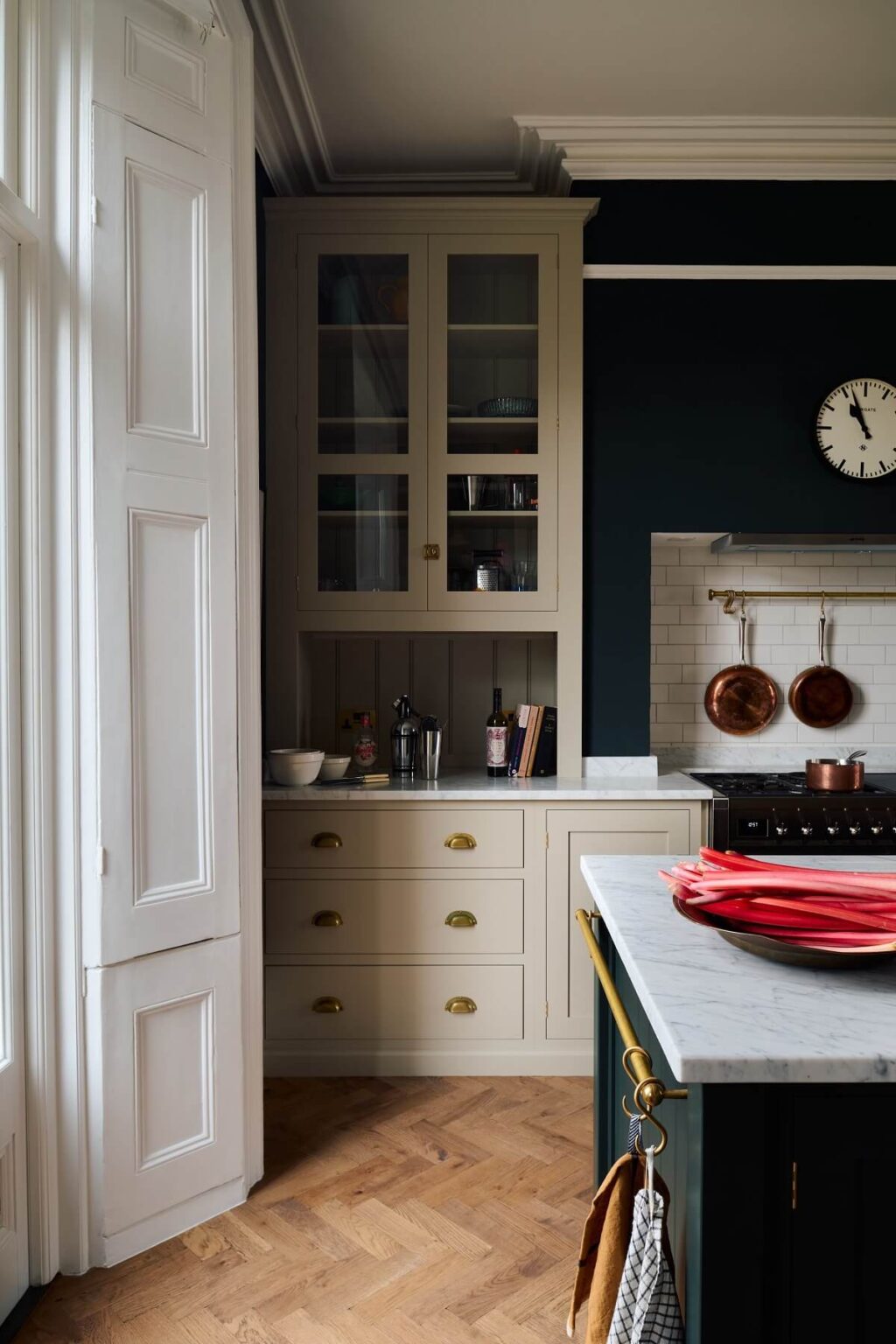 A Green and Greige deVOL Kitchen in a Victorian Townhouse - The Nordroom