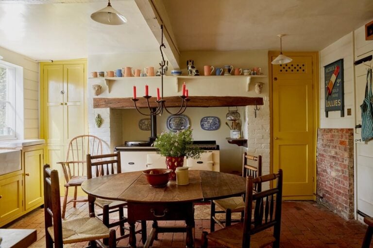 A Charming Historic Farmhouse with a Bright Yellow Kitchen - The Nordroom