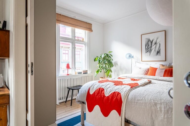Primary Color Accents in a Light Swedish Apartment - The Nordroom