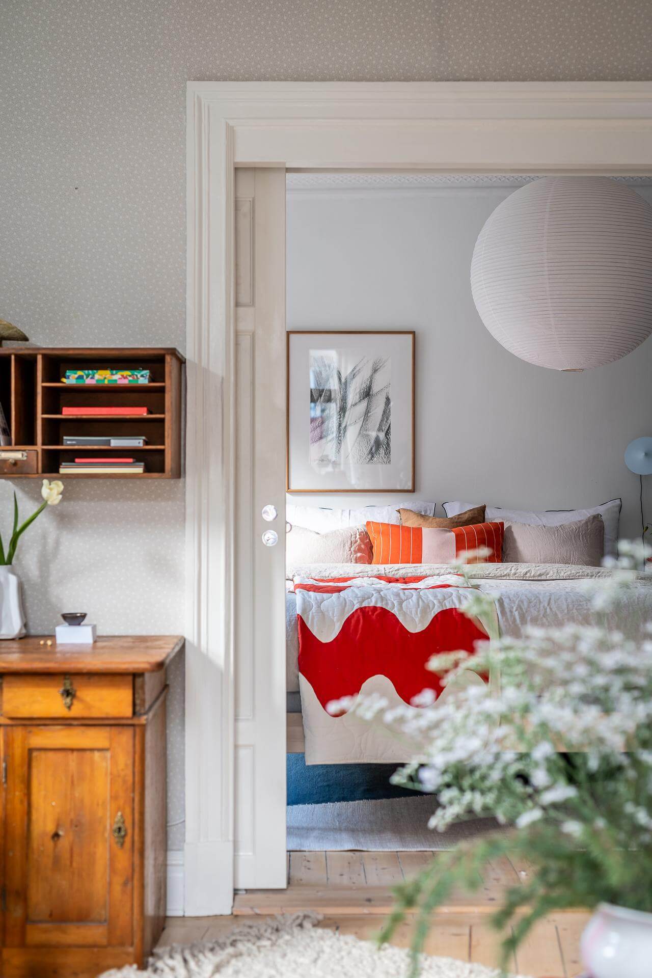 Primary Color Accents in a Light Swedish Apartment - The Nordroom