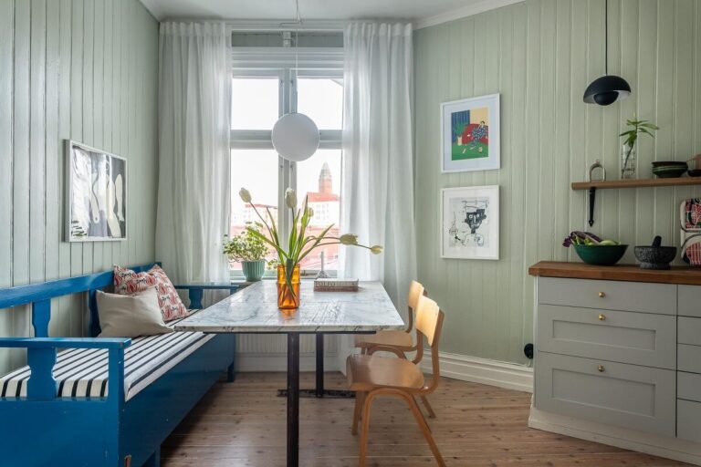 Primary Color Accents in a Light Swedish Apartment - The Nordroom