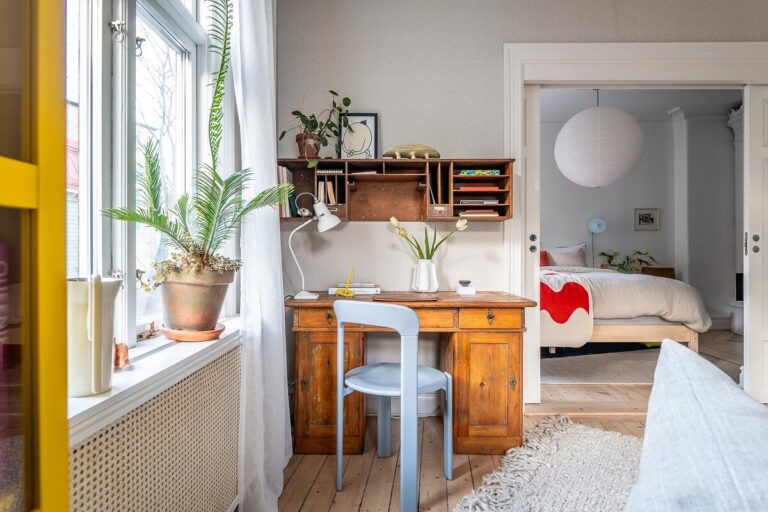 Primary Color Accents in a Light Swedish Apartment - The Nordroom