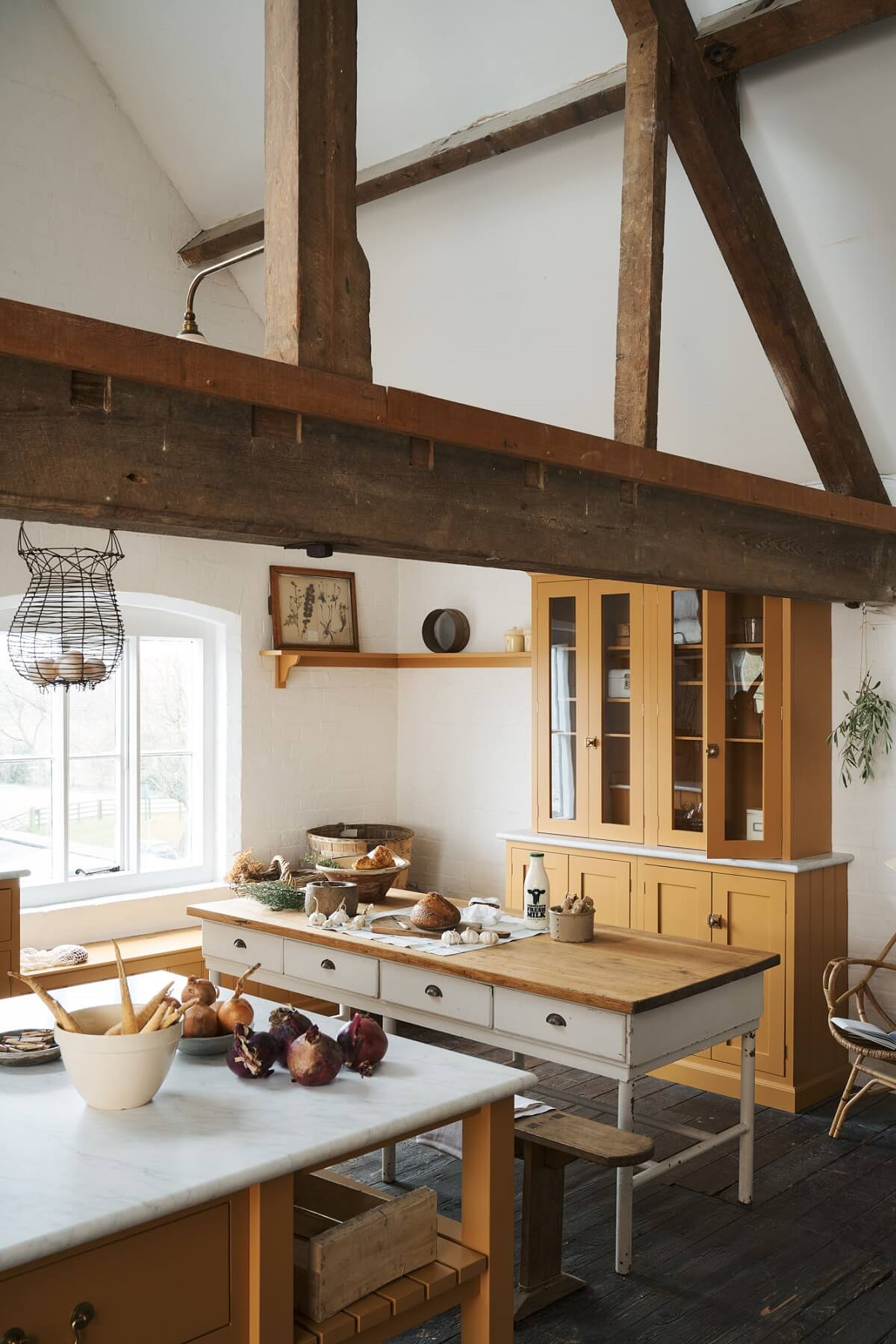 A Yellow Mediterranean-style deVOL Kitchen with High Ceilings - The ...