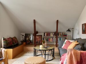 A Small Attic Apartment with a Golden Yellow Bedroom - The Nordroom