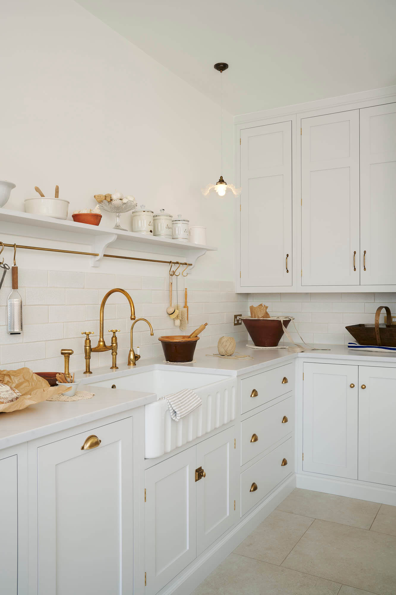 A Stylish White deVOL Kitchen in an Edwardian House - The Nordroom