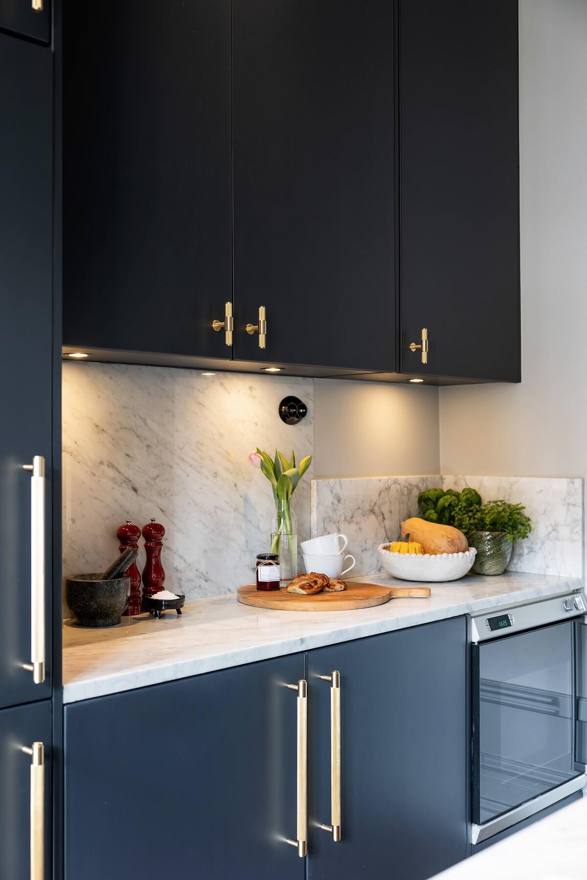 A Classic Swedish Apartment with a Dark Blue Bedroom - The Nordroom