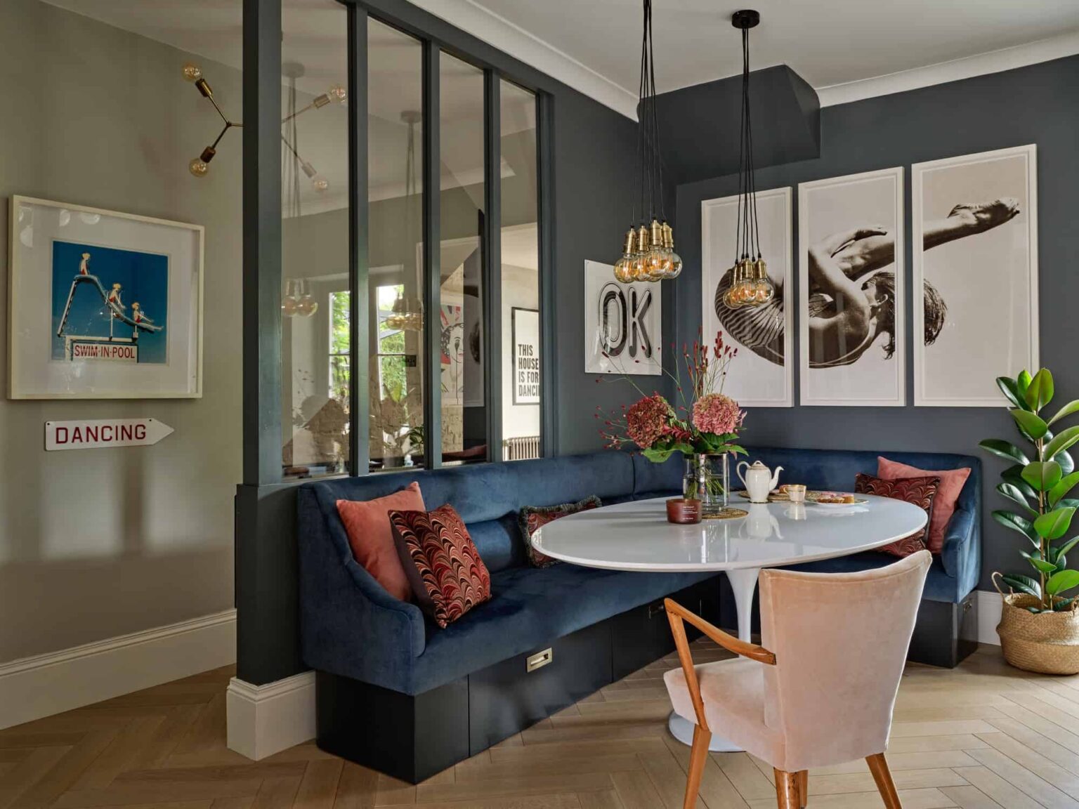 Pink & Gray Rooms in a Victorian Home with a Guest House - The Nordroom