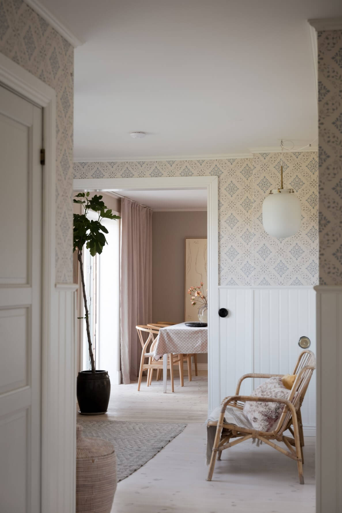 A Pink Swedish House with a Lovely Garden - The Nordroom