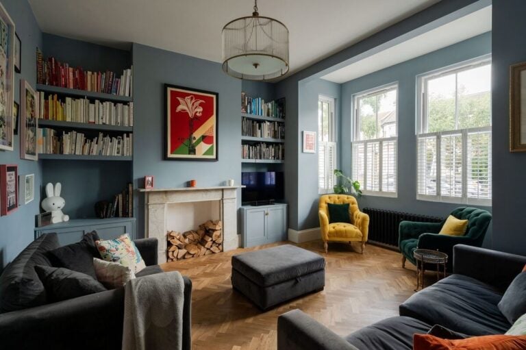 A Stunning Color Palette in an Extended Edwardian House in London - The ...