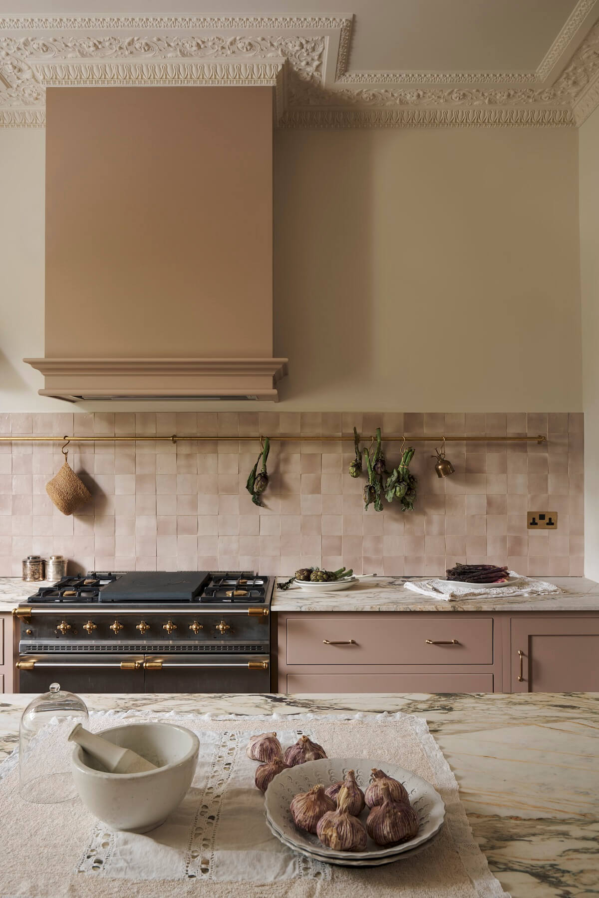 A Pretty Pink and Green deVOL Kitchen in South London - The Nordroom