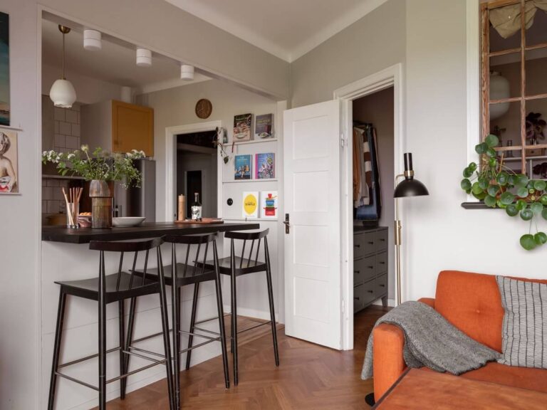 A Small Apartment with an Ochre Yellow Kitchen - The Nordroom