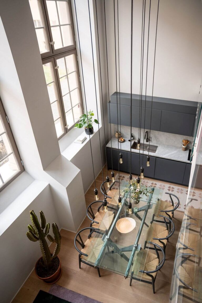 A Loft with High Ceilings and Large Windows in an Exclusive Stockholm ...