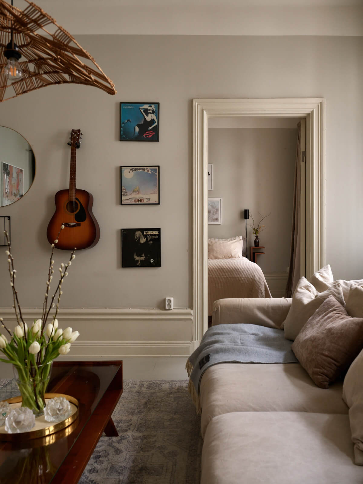 A Calm Gray Color Palette in a Charming Stockholm Apartment - The Nordroom