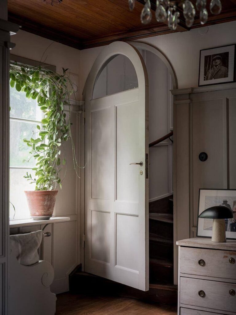 A Floral Painted Ceiling in a 1920s Family Home in Sweden - The Nordroom