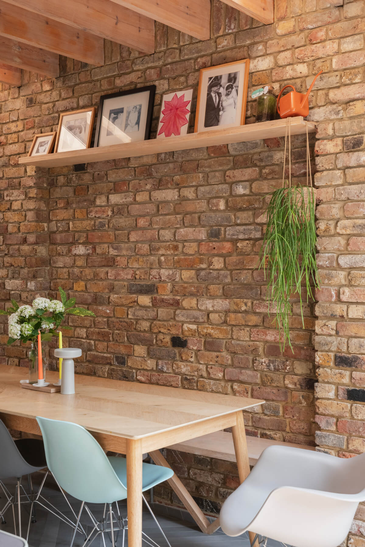 Exposed Brick and Wooden Beams in an Extended London Home - The Nordroom