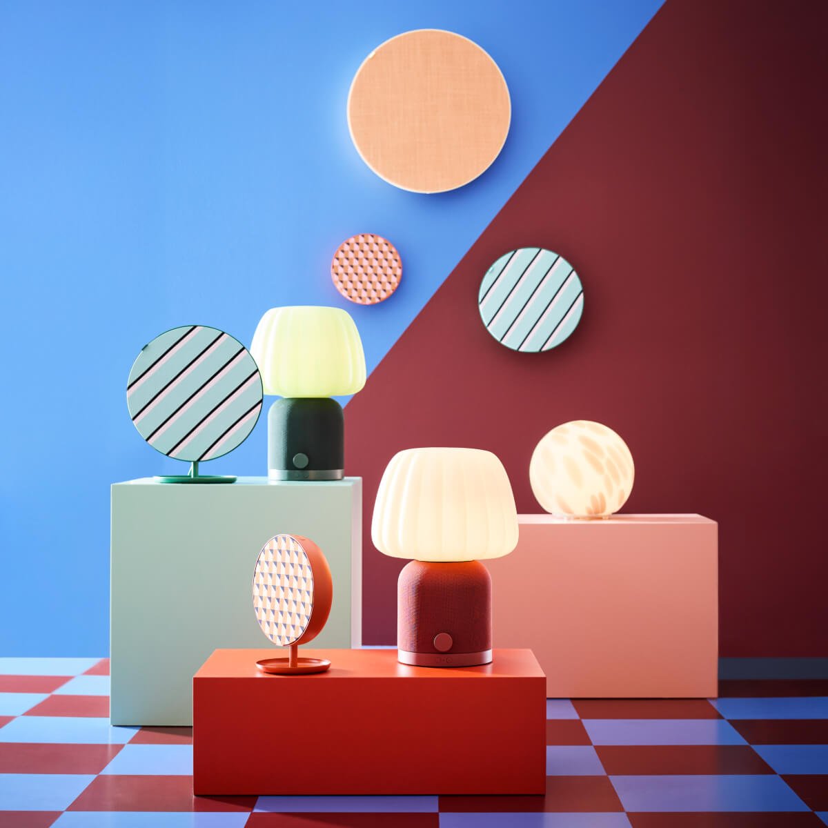 IKEA x Teklan Bring Bold Color and Playful Geometry to Home Tech - The ...