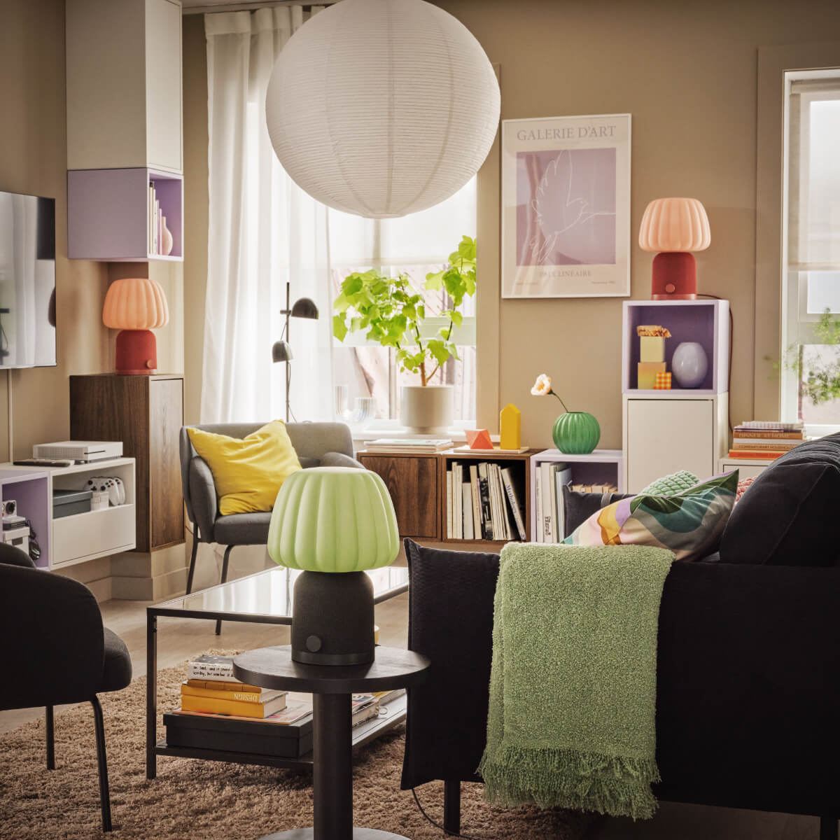 IKEA x Teklan Bring Bold Color and Playful Geometry to Home Tech - The Nordroom